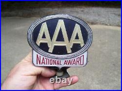 1950s Antique AAA Emblem License plate Topper Vintage Chevy Ford Hot ...