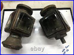 PARTS LOT #66 Vintage Old BRASS ERA Car Parts Light Lamp Carriage ...