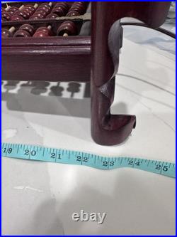 Vintage MID Century Chinese Rosewood Abacus Lamp Fully Original ...